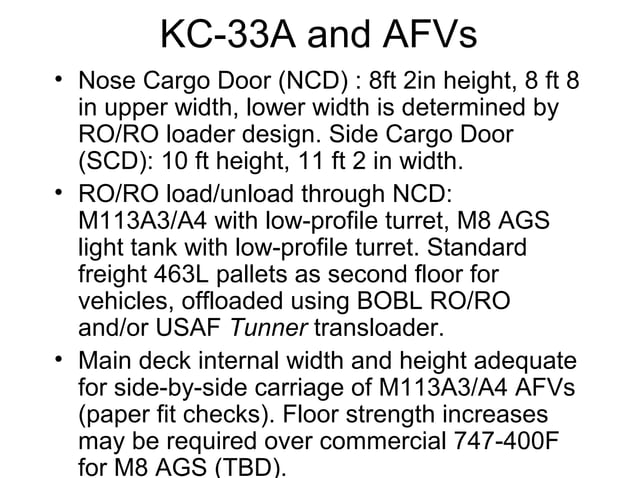 KC-33 Cargo/Tankers: Not Flimsy Airliners | PPT