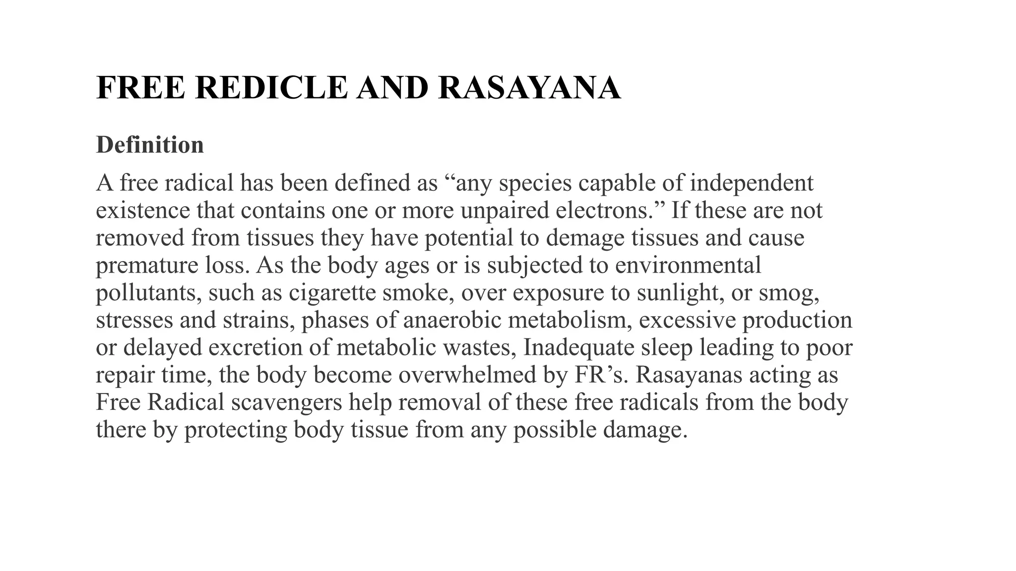 Rasayana in ayurveda | PPTX