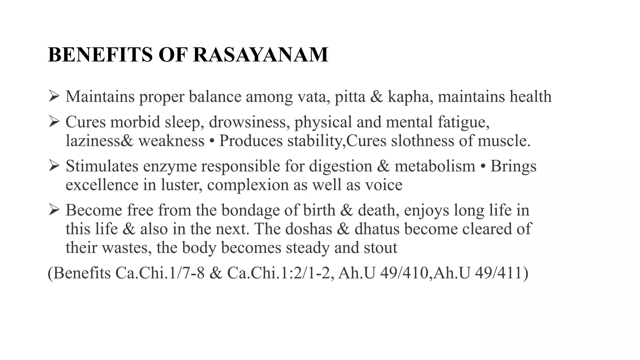 Rasayana in ayurveda | PPTX