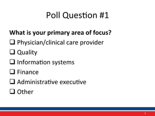 Adding Value to the EMR: A Clinical Perspective | PDF