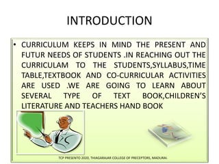 RESOURCES OF CURRICULUM | PPTX