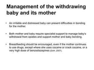 Evidence based management of substance misuse in pregnancy | PPTX
