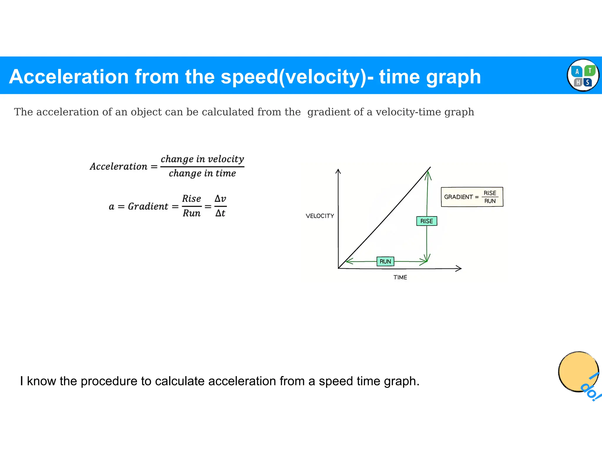 The concept of Acceleration for Grade 9 IGCSE | PPTX