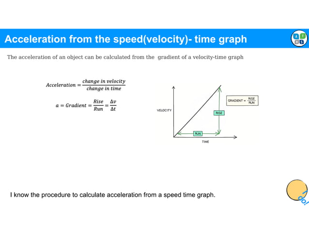 The concept of Acceleration for Grade 9 IGCSE | PPTX
