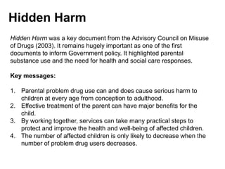 Problematic substance use: the impact on children | PPTX