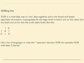 Byte manipulation in ruby | PDF