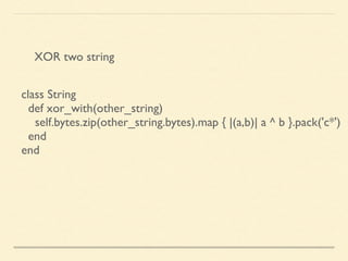 Byte manipulation in ruby | PDF