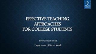 Effective Teaching Approaches | PPT