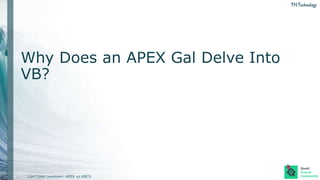 Low Code Lowdown: APEX vs Visual Builder: Which is For You? | PPTX