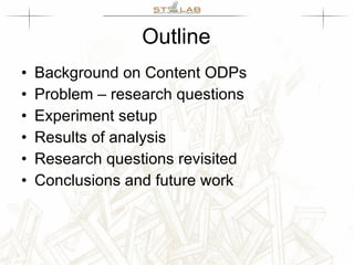 Experiments on Pattern-based Ontology Design | PPT