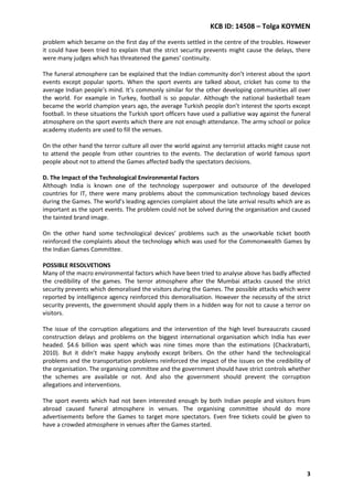 MANAGING MARKETS - Macro Environmental Forces and Marketing Mix / Commonwealth Games 2010 India ...