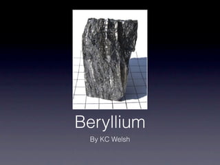 Be Beryllium | PPT