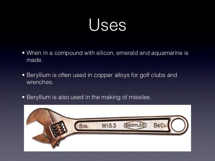 Be Beryllium