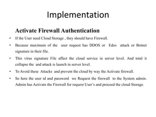 Decentralized cloud firewall framework with resources provisioning cost optimization | PPT