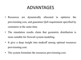 Decentralized cloud firewall framework with resources provisioning cost optimization | PPT