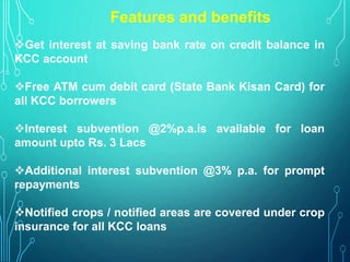 kisan credit card (KCC) | PPTX