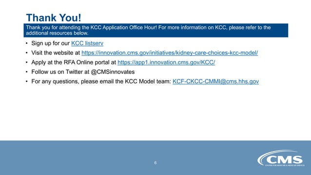 Office Hours: Kidney Care Choices (KCC) Model - Application | PPT