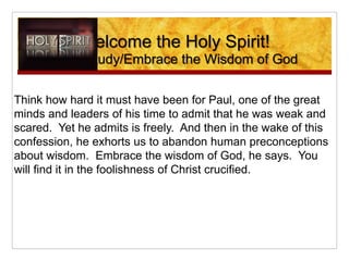 Kcc module embrace the power of the holy spirit! | PPT