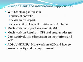 Knowledge and Capacity Development | PPTX