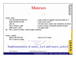 Kcd226 Sistem Operasi Lecture04 | PPT