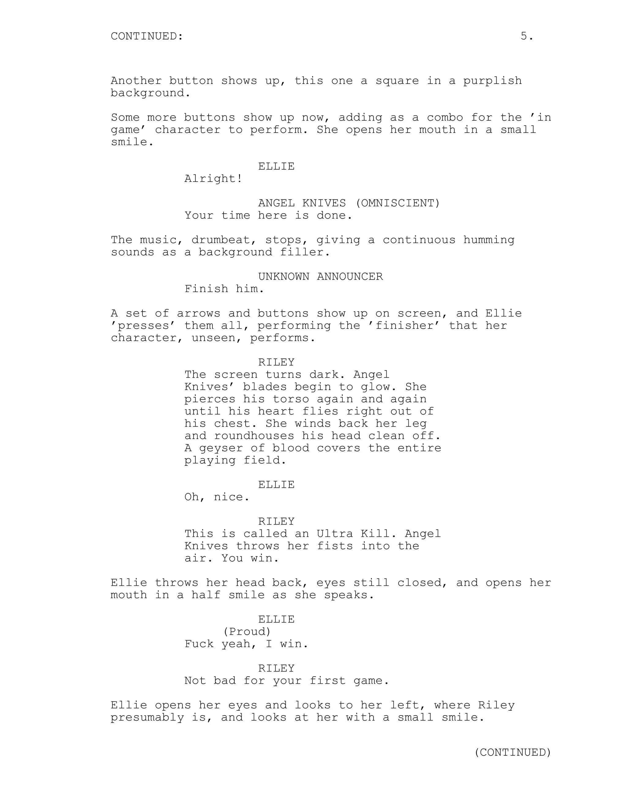 Kcd cut sequence first draft | PDF | First Aid | Injuries