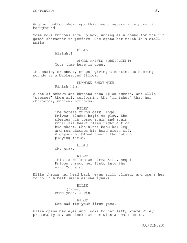 Kcd cut sequence first draft | PDF | First Aid | Injuries