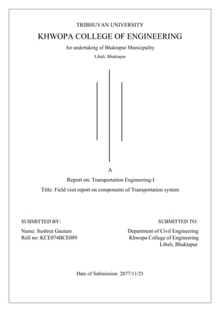 Transportation field report | PDF