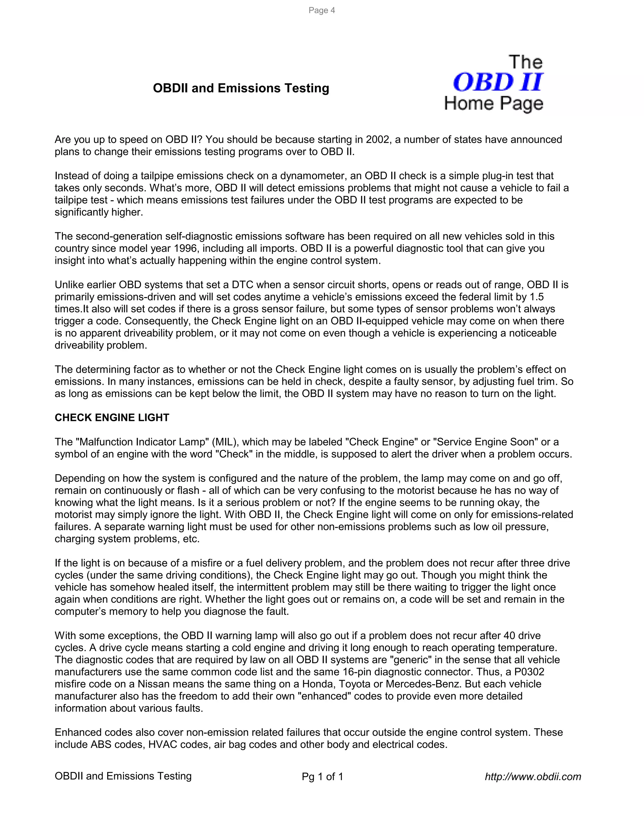 On board diagnostic ii obd ii (compilado) | PDF