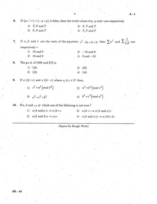 KCET Maths - 2006 Question Paper | PDF