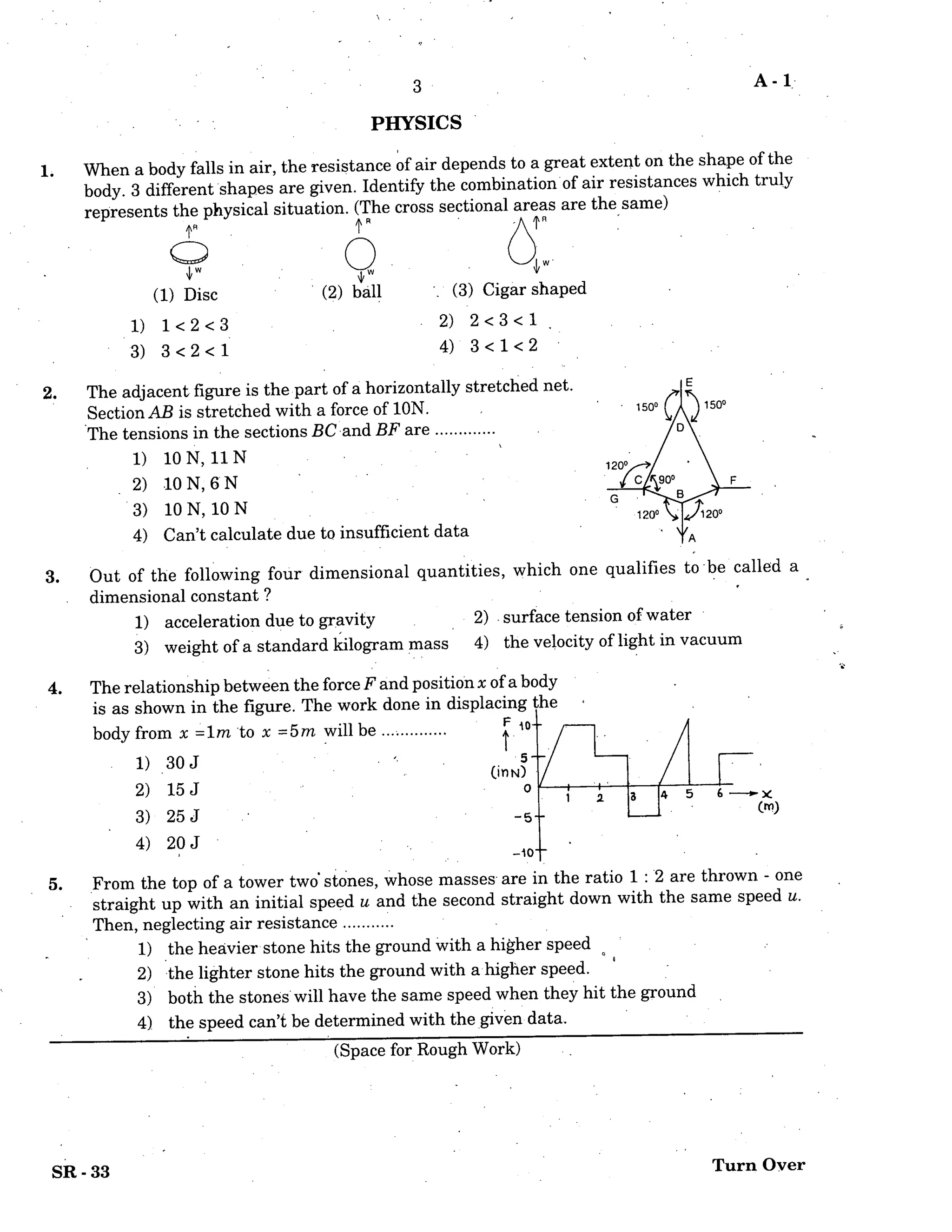 KCET Physics - 2005 Question Paper | PDF