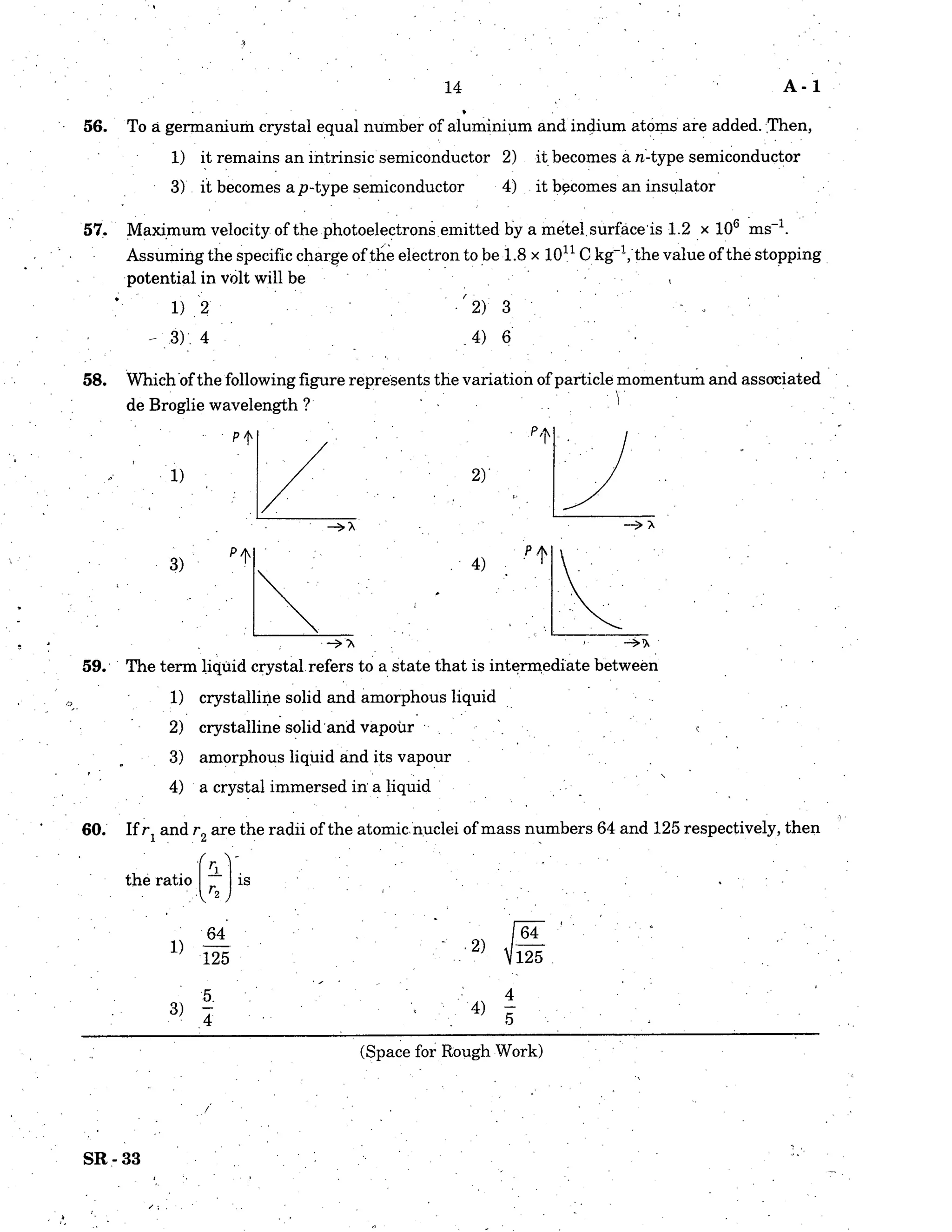 KCET Physics - 2006 Question Paper | PDF