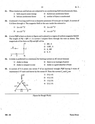 KCET Physics - 2006 Question Paper | PDF