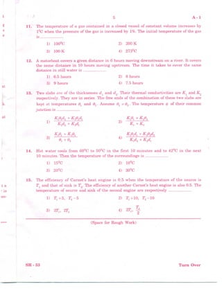 KCET Physics - 2010 Question Paper | PDF