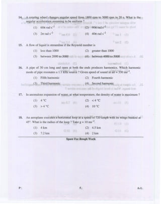 KCET Physics - 2014 Question Paper | PDF | Physics | Science