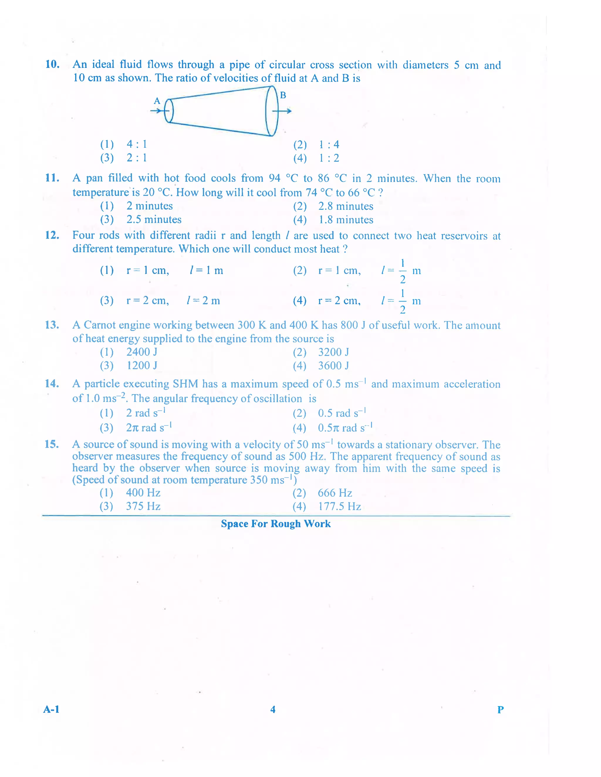 KCET Physics - 2016 Question Paper | PDF