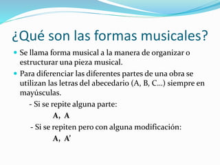 Curso 2015/16 - 1ª EVA Formas Musicales | PPTX