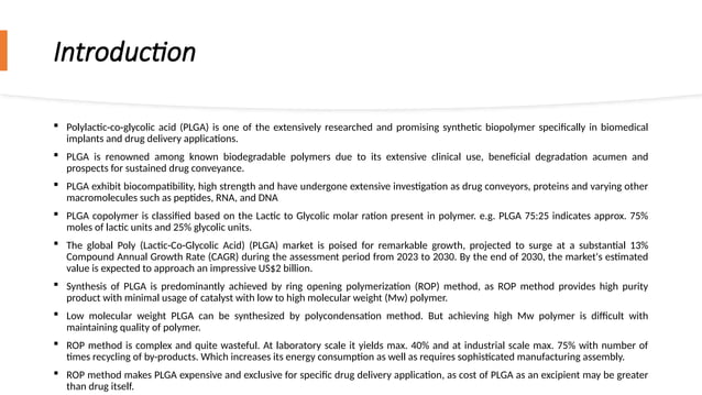 Proposal for new technique development for synthesis of PLA.pptx