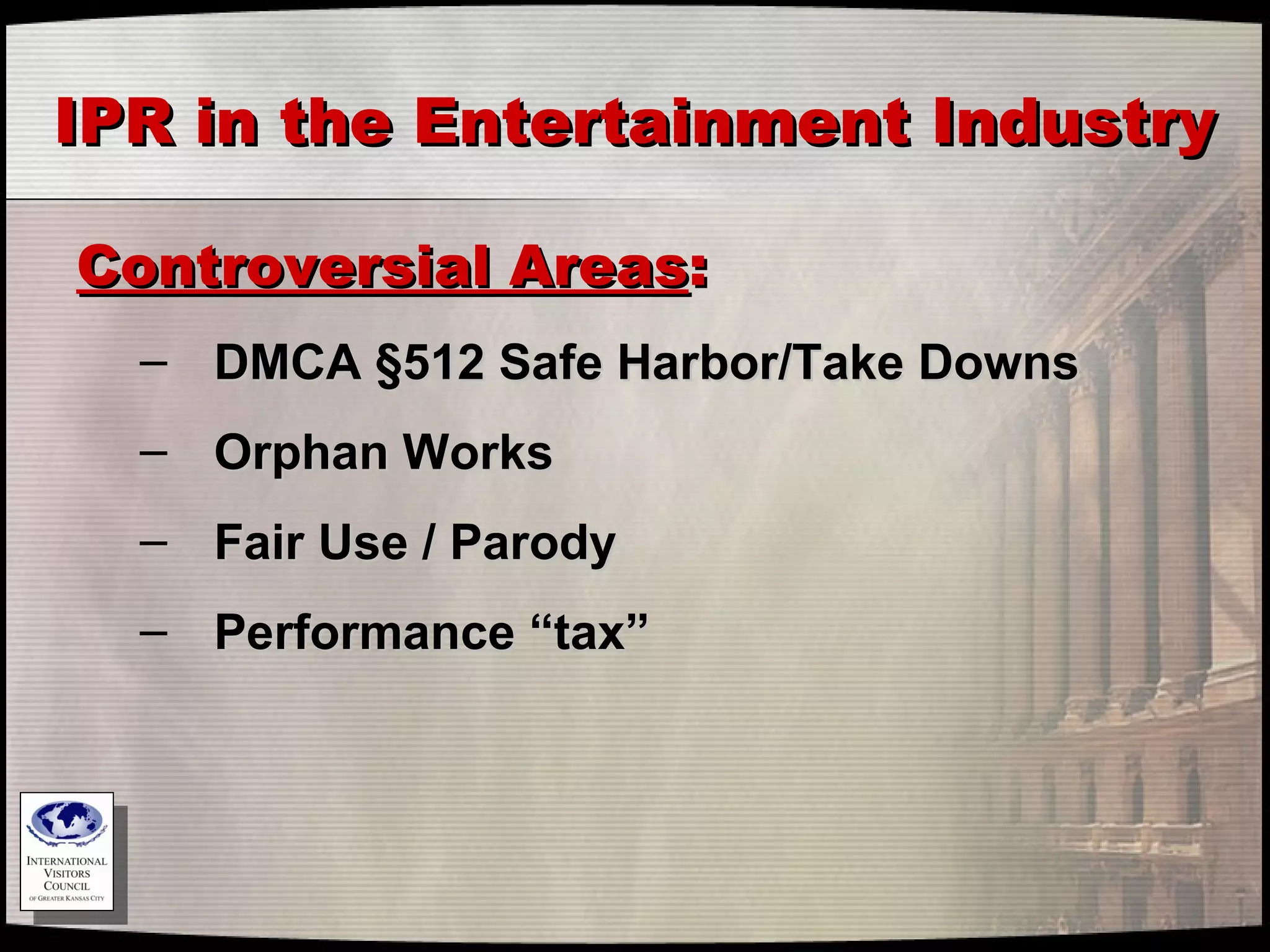IP Rights in the Entertainment Industry | PPT