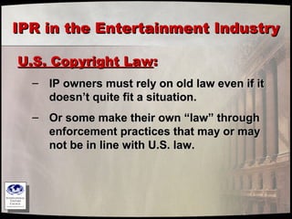 IP Rights in the Entertainment Industry | PPT | Business | Business and ...
