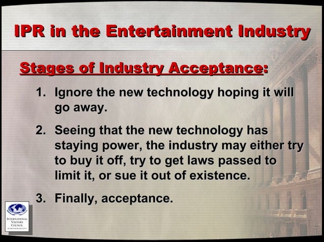 IP Rights in the Entertainment Industry | PPT | Business | Business and ...