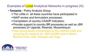 Local Analysis Networks (LAN) and CAADP Implementation _2019_ppt ...