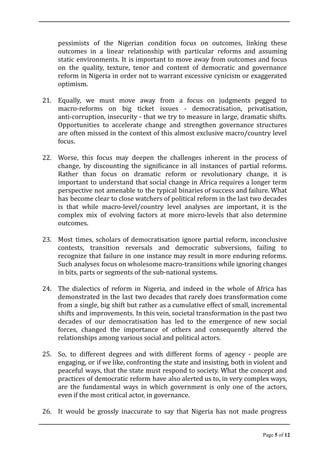 CHALLENGE OF DEMOCRATIC LEADERSHIP: Continuity and Change in Nigeria | PDF