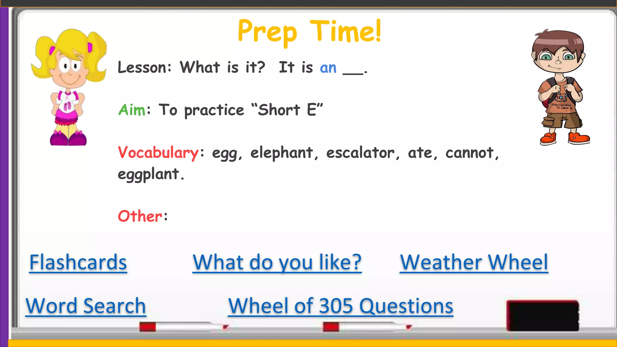 ESL Lesson: E is for Egg | PPTX