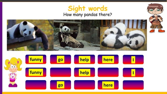 ESL Lesson: Sight Words | PPT