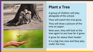 ESL Reading Lesson Plant a tree | PPTX