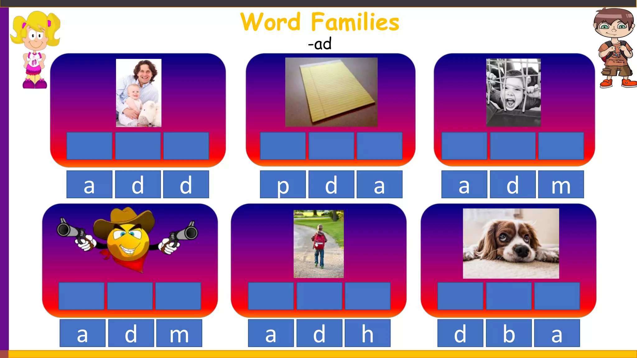 Word Family (ad) | PPTX