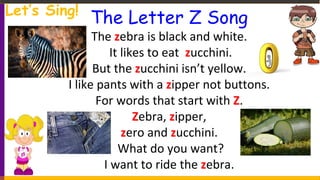 ESL Lesson Letter Z | PPTX