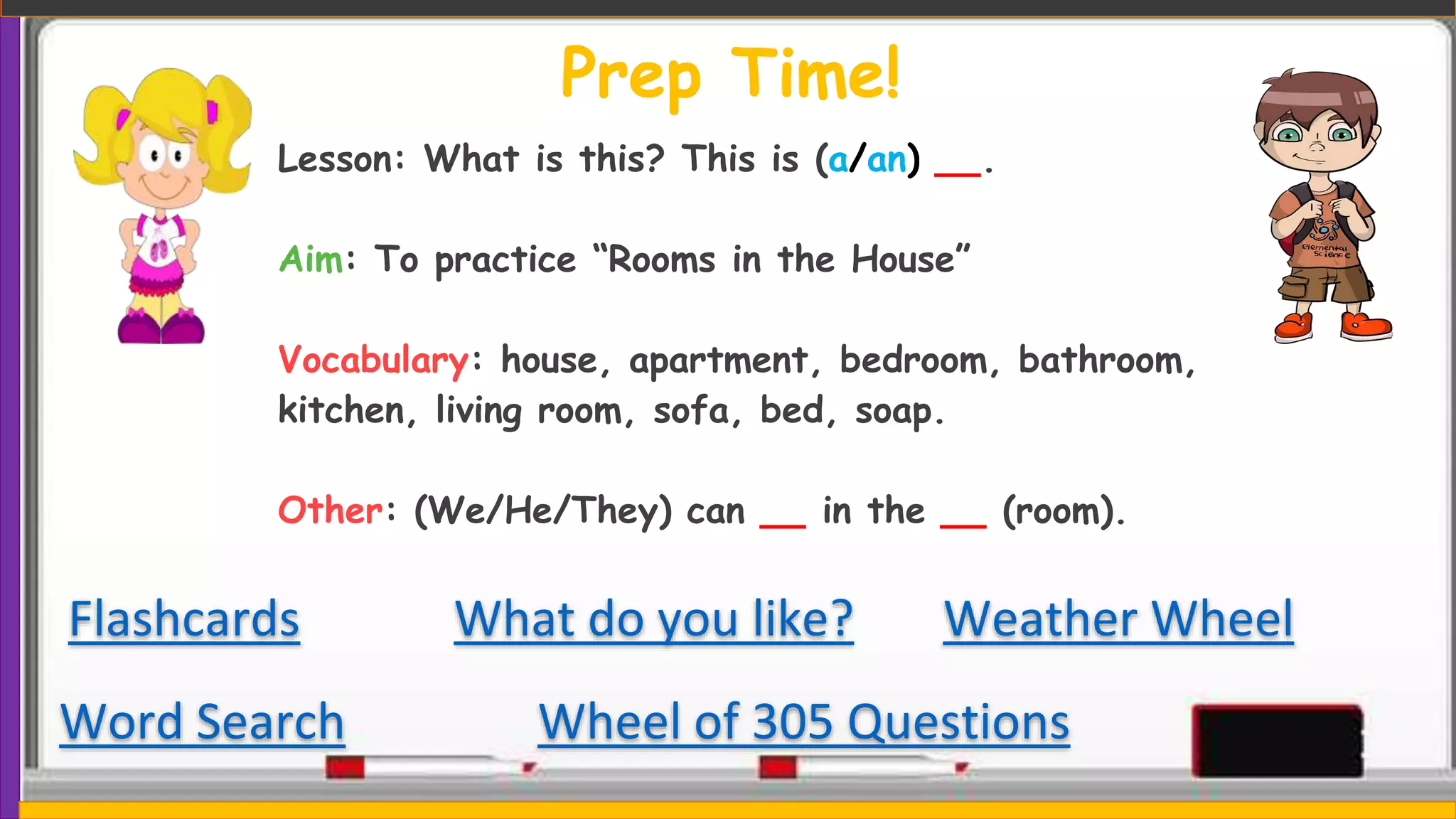 ESL Lesson: Rooms in the House | PPTX | Interior Decorating | Home & Garden