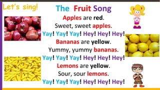 ESL Lesson Fruit | PPTX