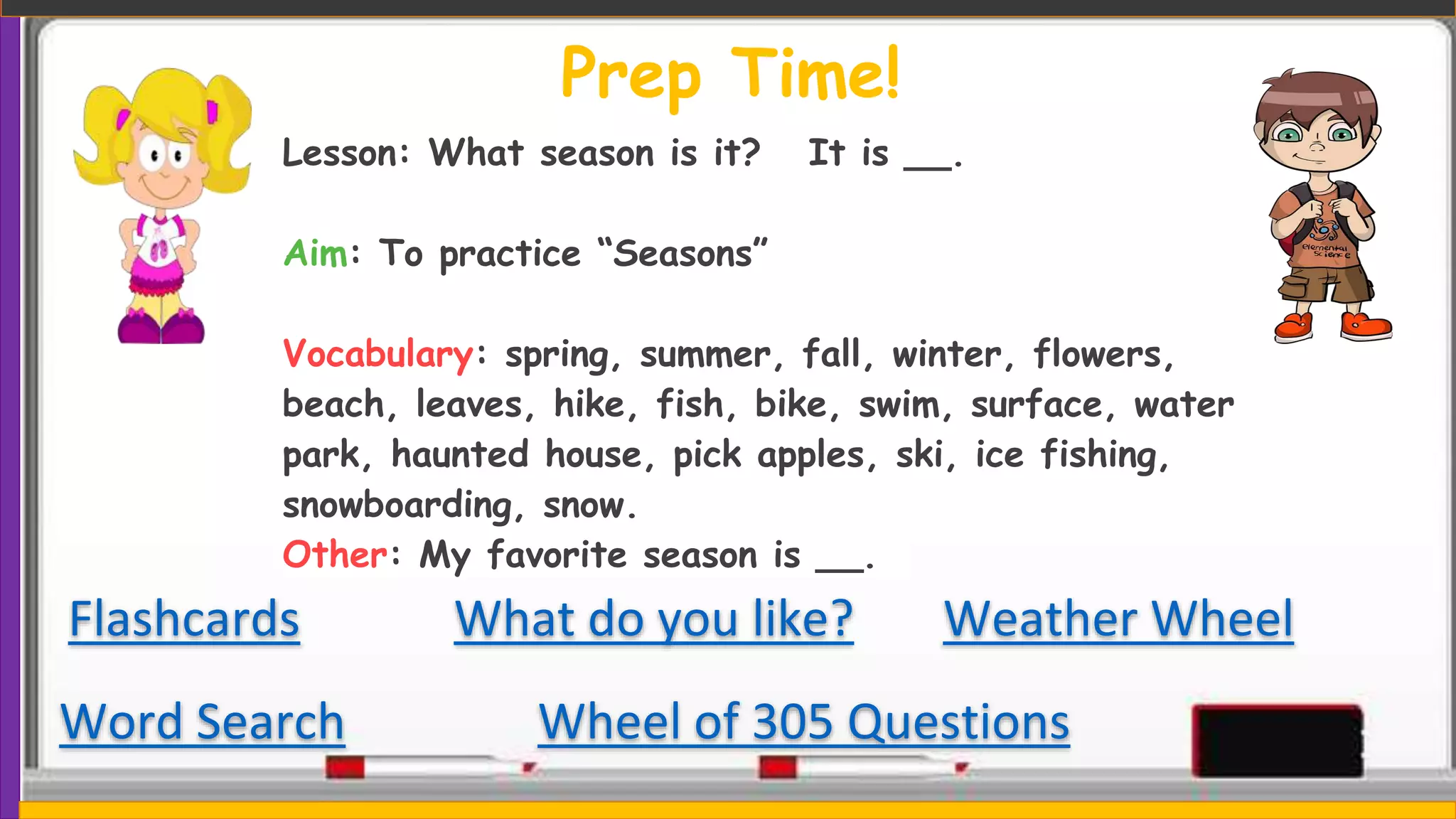 ESL Lesson Summer | PPTX